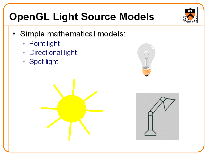 OpenGL Light Source Models