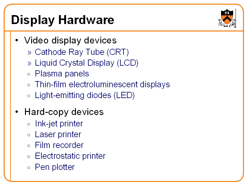 Display Hardware