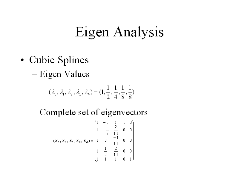 Eigen Analysis