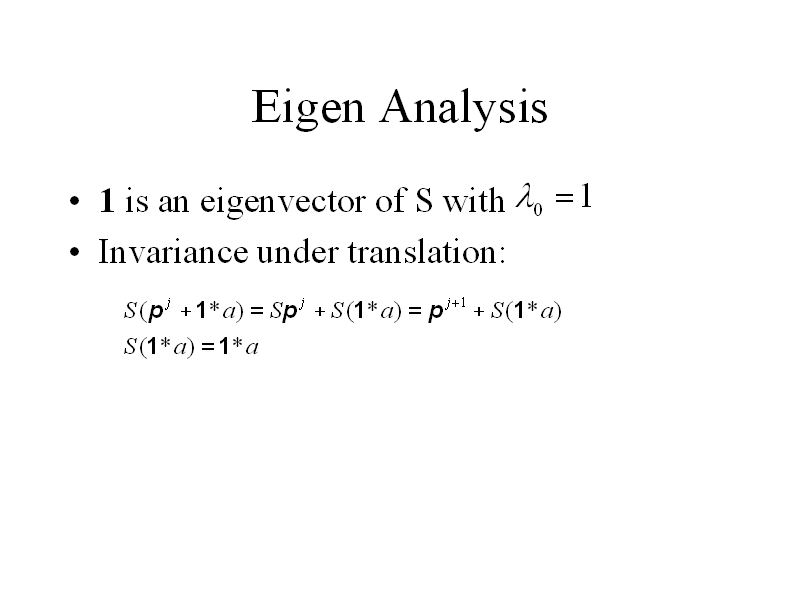 Eigen Analysis