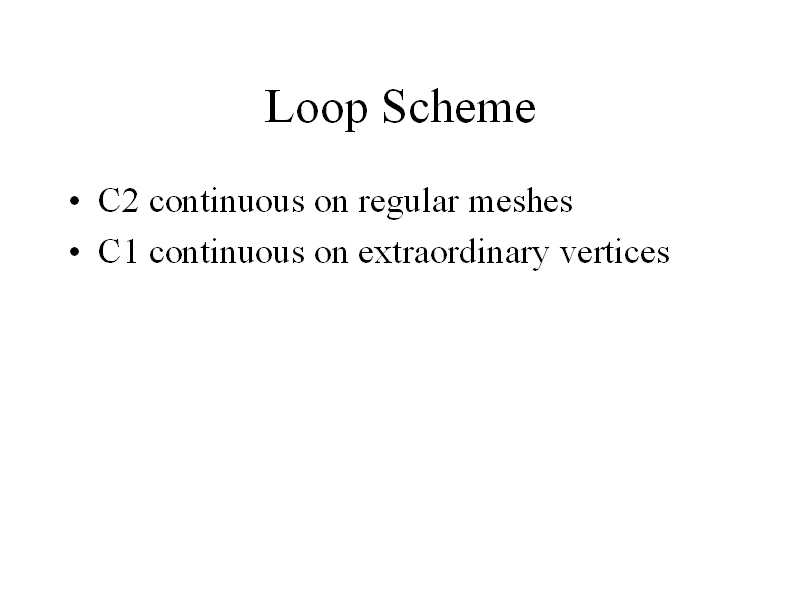 Loop Scheme