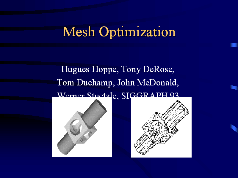 Mesh Optimization