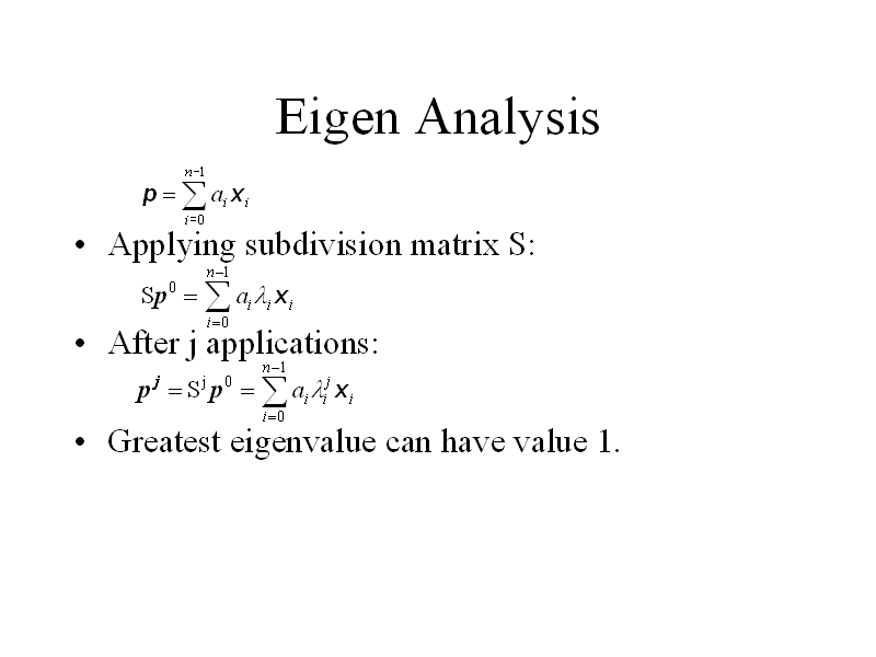 Eigen Analysis