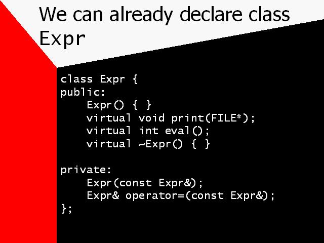 We Can Already Declare Class Expr