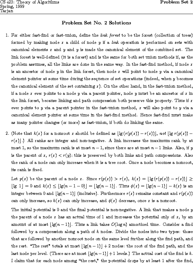 CS 423:Theory of Algorithms