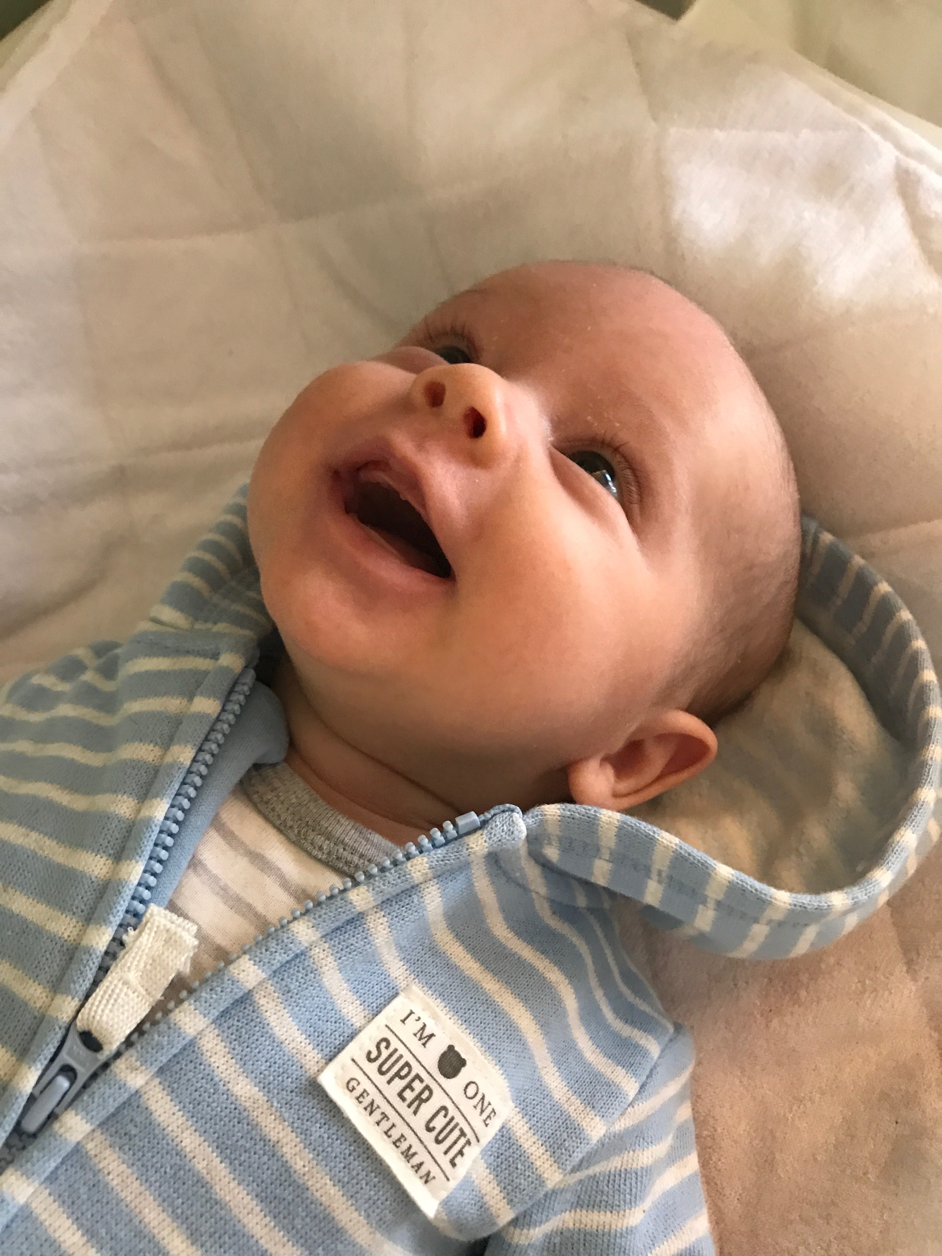 Attached to Dad (7 weeks)